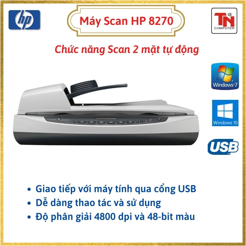 Máy SCAN HP 8270 - Scan hình ảnh thành File - SCAN 2 mặt Tự Động