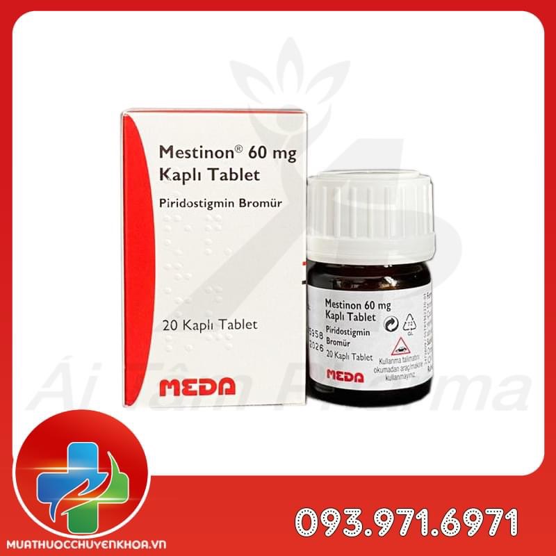 𝗧𝗵𝘂𝗼̂́𝗰 𝗠𝗲𝘀𝘁𝗶𝗻𝗼𝗻 𝟲𝟬𝗺𝗴 (𝗣𝘆𝗿𝗶𝗱𝗼𝘀𝘁𝗶𝗴𝗺𝗶𝗻 𝗯𝗿𝗼𝗺𝗶𝗱) - Điều Trị Nhược Cơ